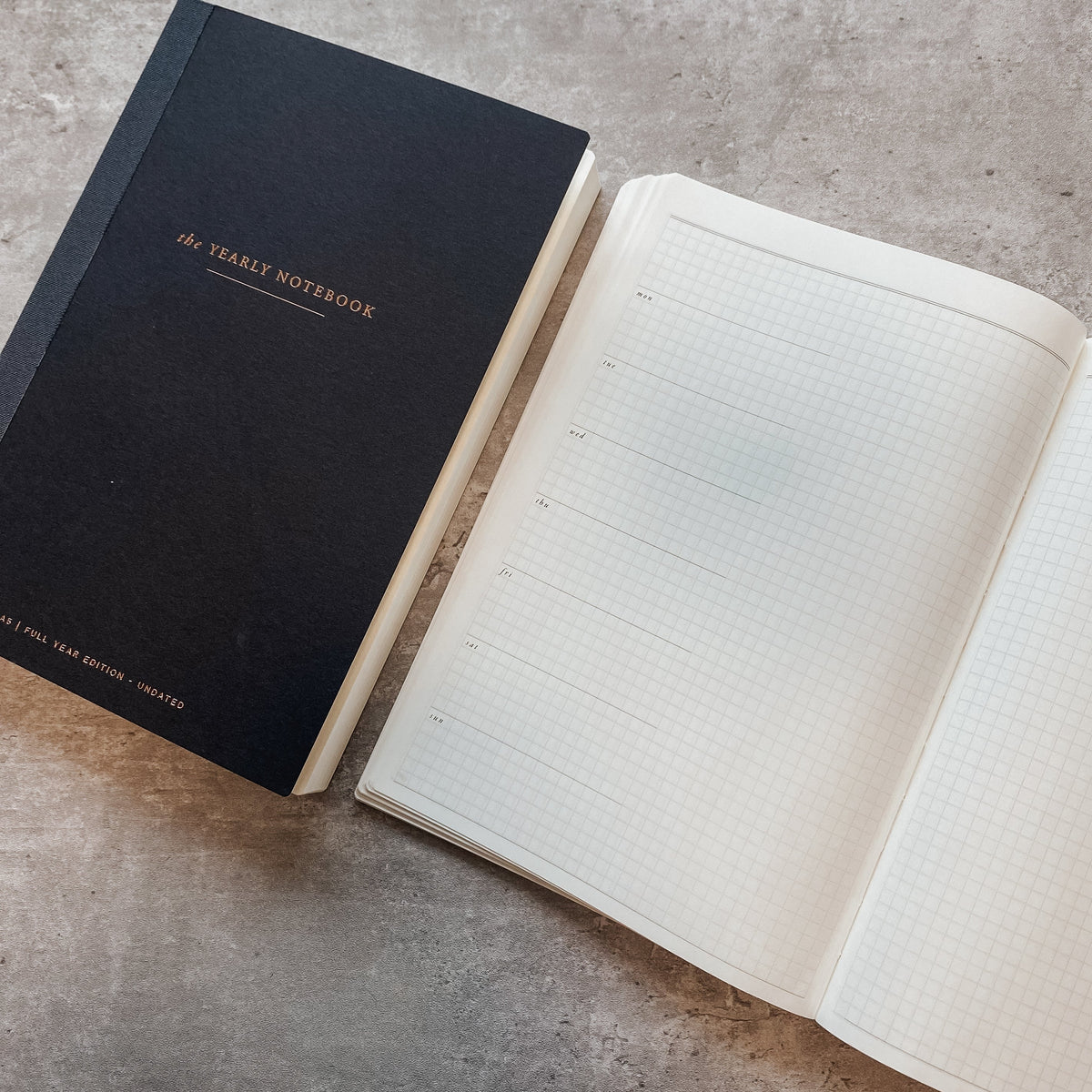 A5 - The Yearly Notebook 2.0 - UNDATED | Papertess Designs