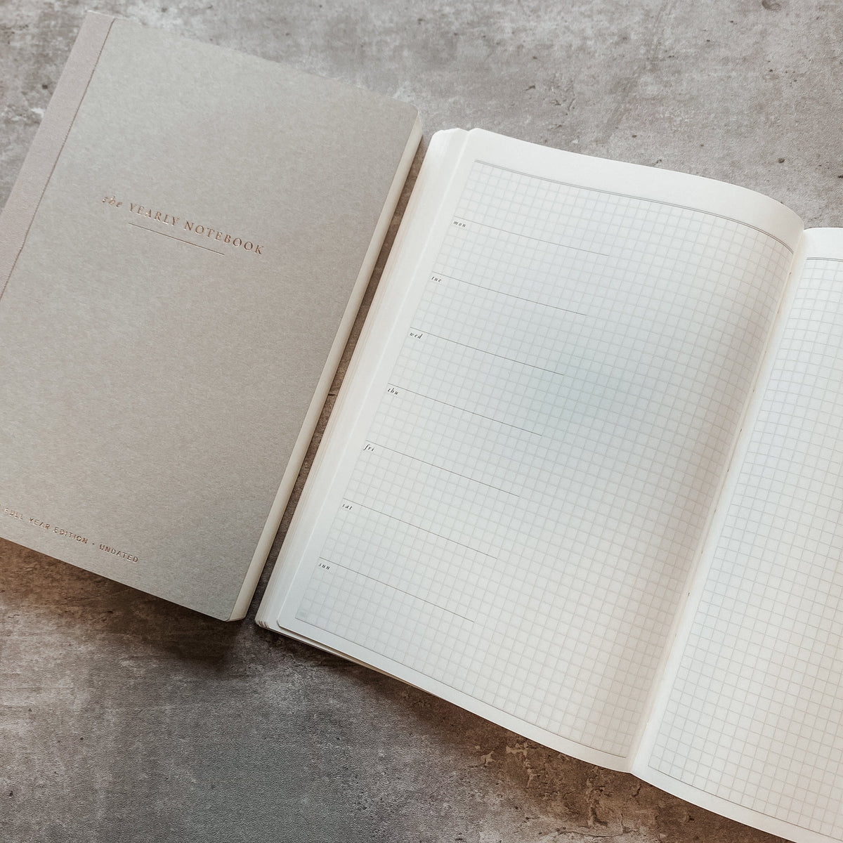 A5 - The Yearly Notebook 2.0 - UNDATED | Papertess Designs