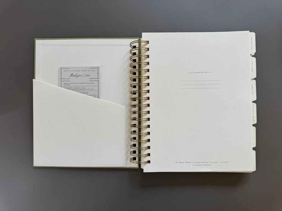 A5 - The Yearly Notebook 2.0 - UNDATED – Papertess Designs