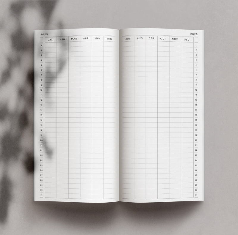 A5 - The Yearly Notebook 2.0 - UNDATED – Papertess Designs